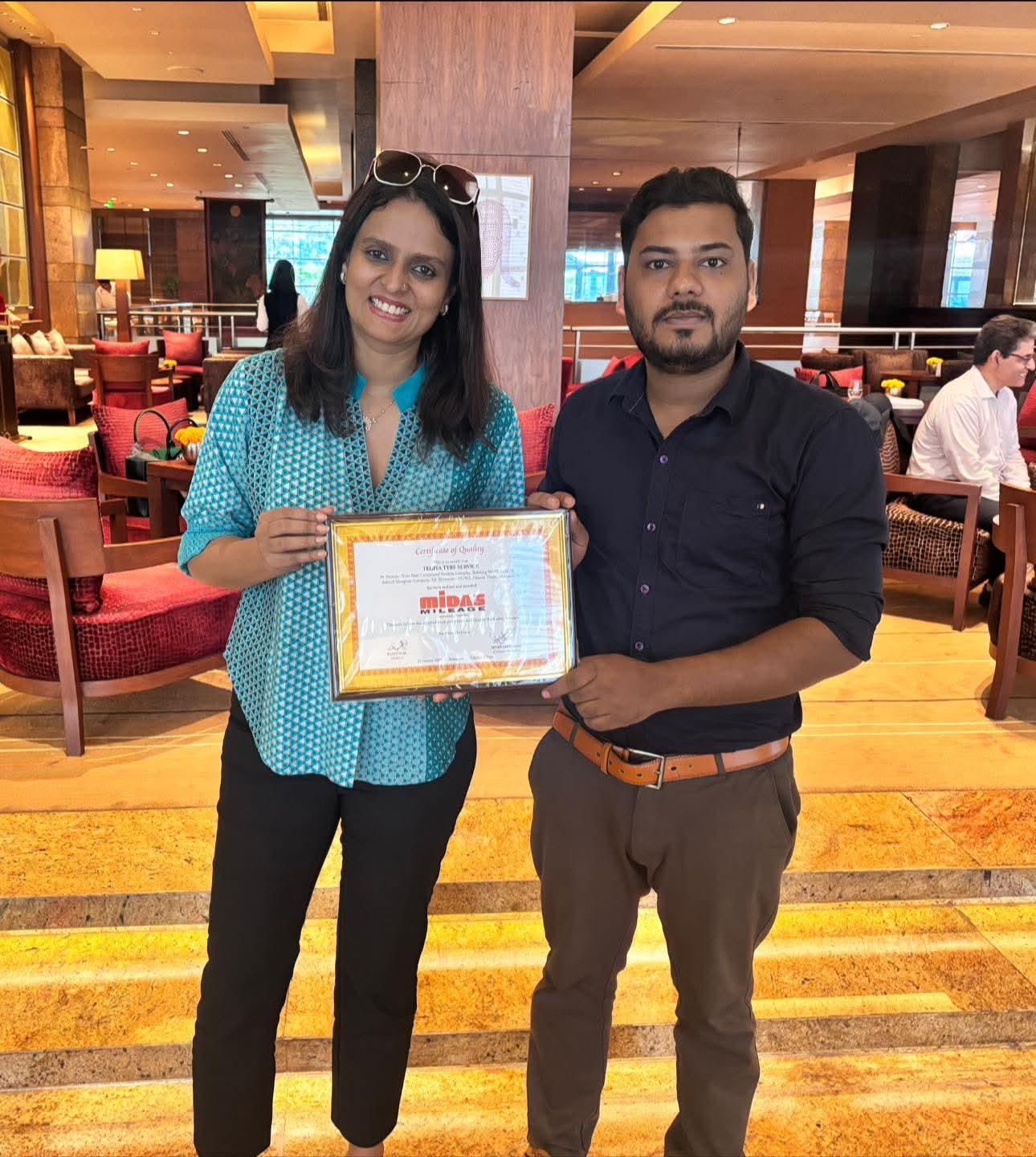 Achieving Excellence: Our Official Certification from Midas Mileage ...